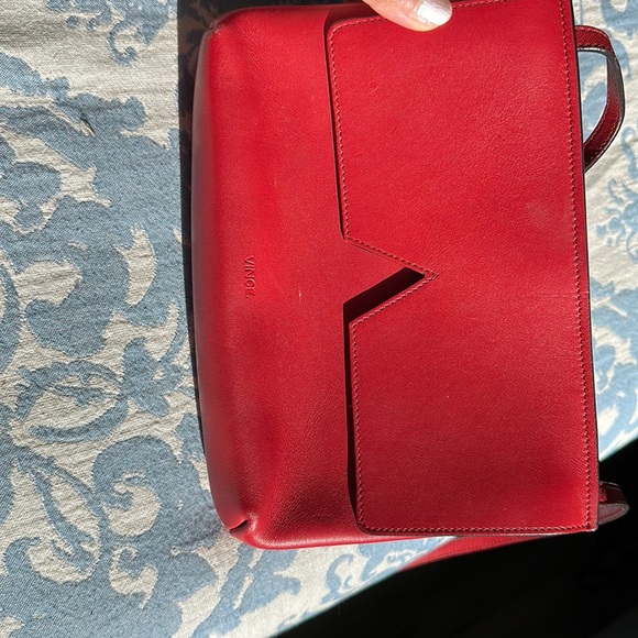 Vince | Bags | Vince Red Small Cross Body Bag With A Bag To Store It ...